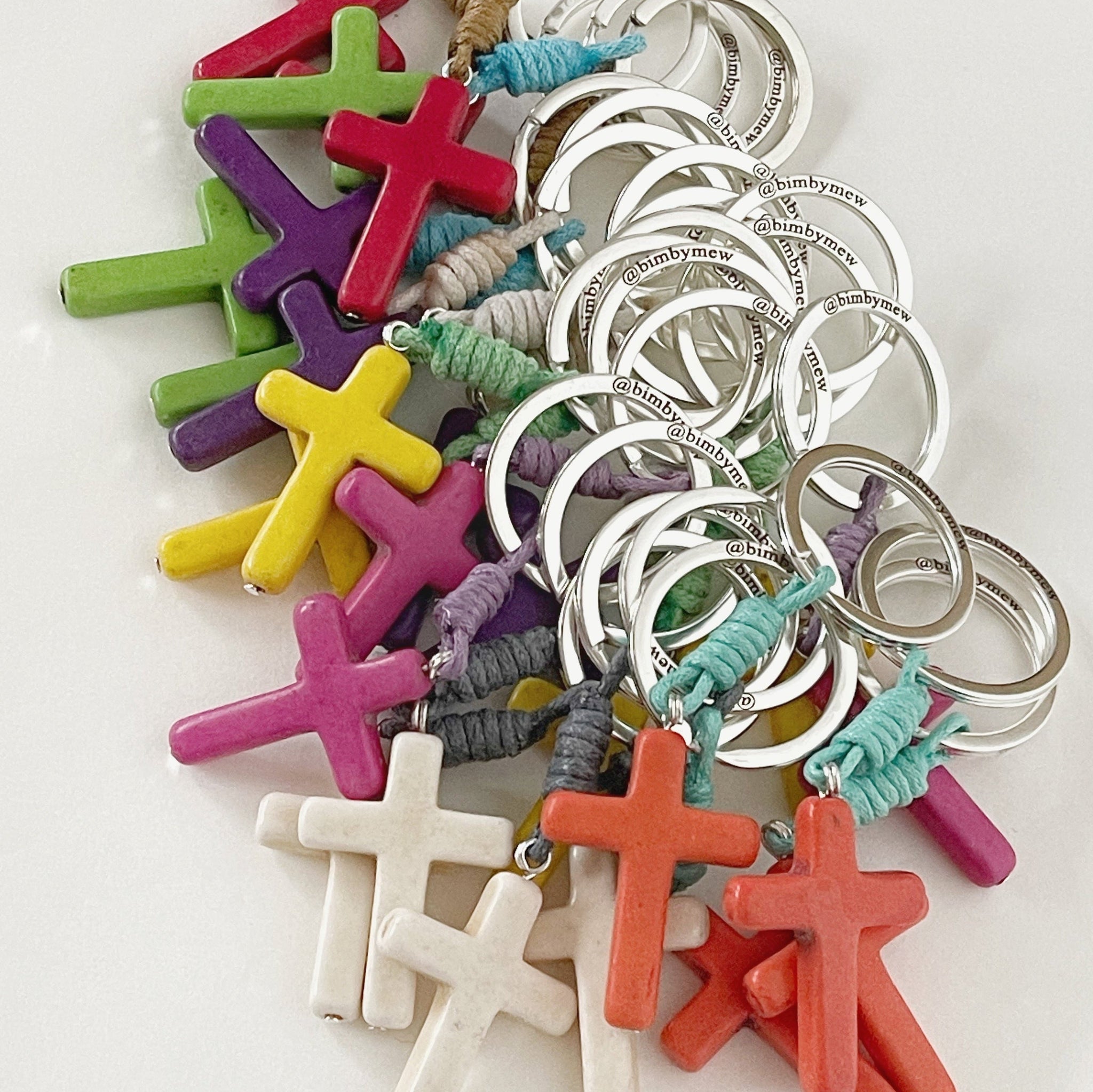 COLOUR CROSS KEYCHAIN